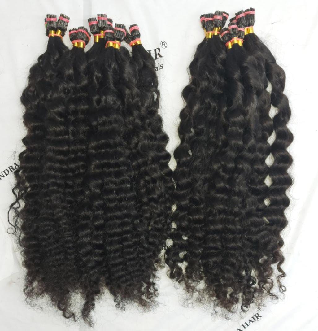Where to Buy South Indian Raw Hair Kinky Curly Microlinks – Chandra Hair