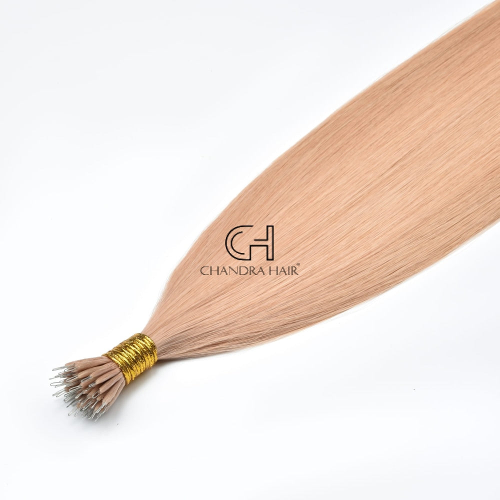 Grade 10A Double Drawn Straight Colored Nano Rings Extensions – Chandra ...