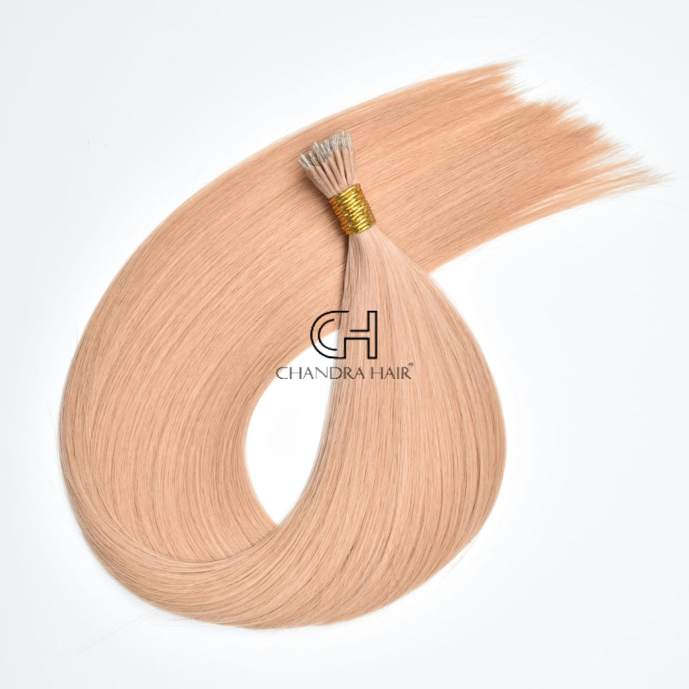 Grade 10A Double Drawn Straight Colored Nano Rings Extensions – Chandra ...
