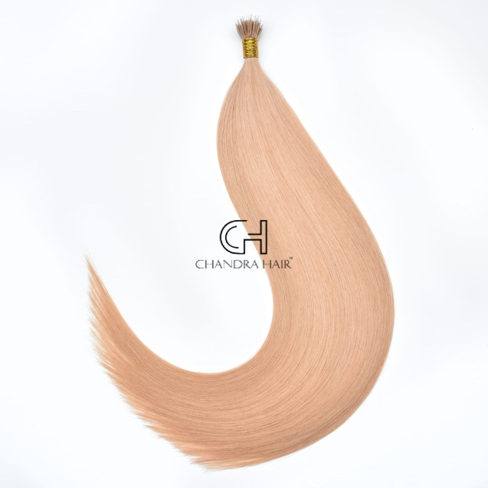 10A Indian Hair Double Drawn Straight Colored Nano Rings Extensions ...